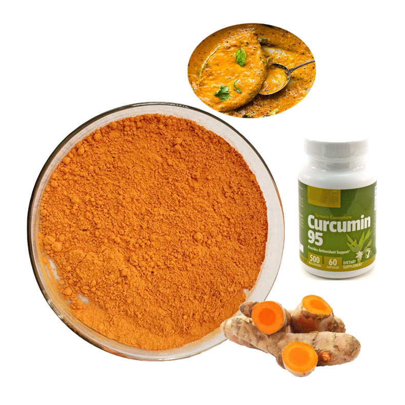 Orange Yellow Turmeric Root Extract 95% 98% Curcumin Extract Powder For ...